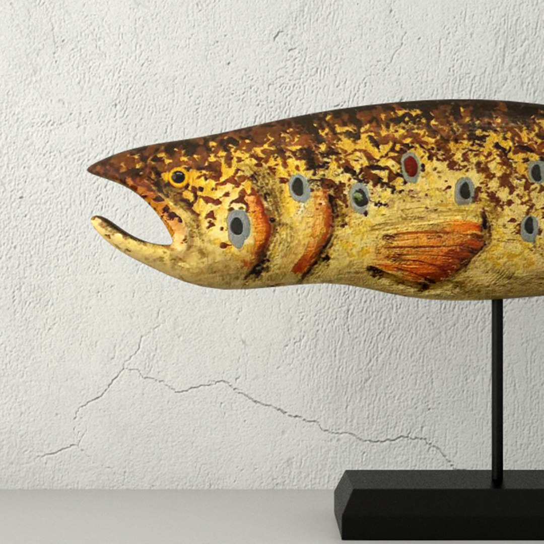 Hand Carved Wooden Fish 3D Model - TurboSquid 1275191