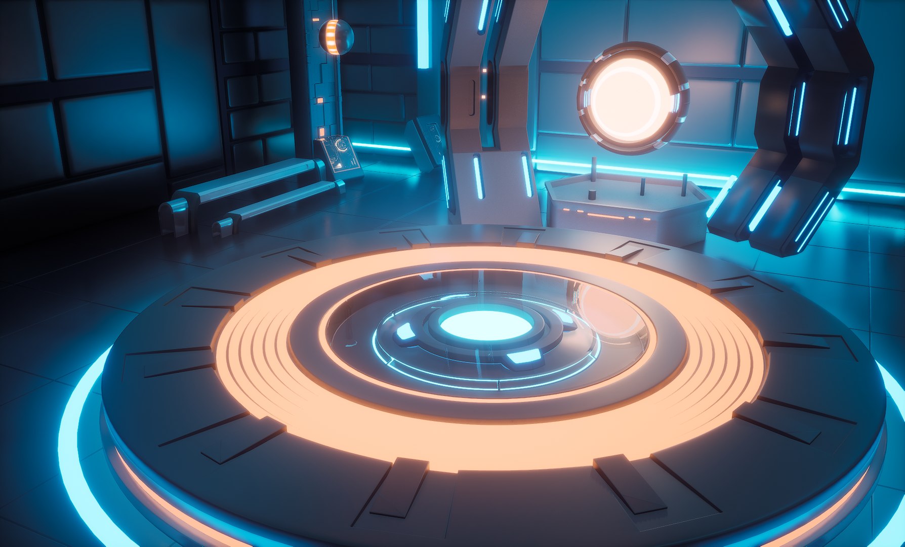 3D UE5 Sci-fi Virtual Set - TurboSquid 2415528