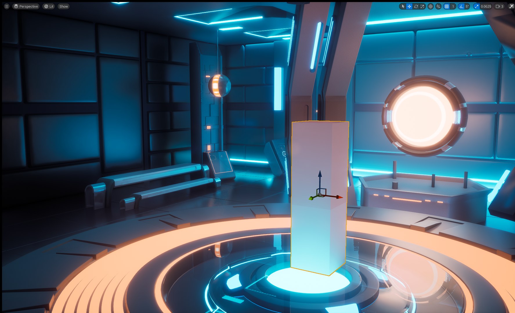 3D UE5 Sci-fi Virtual Set - TurboSquid 2415528