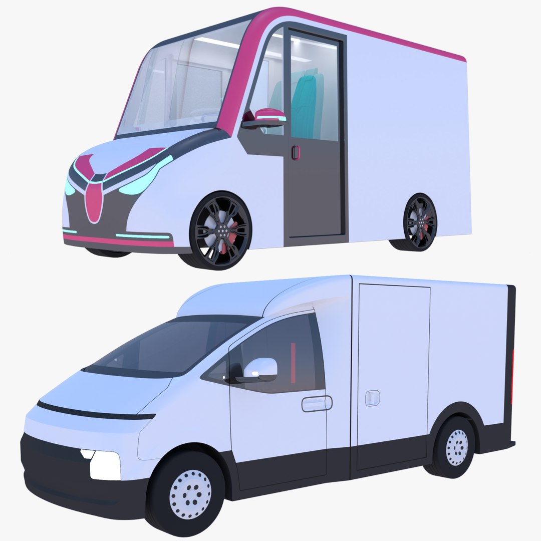 3D Delivery Vans Collection II - TurboSquid 2255488