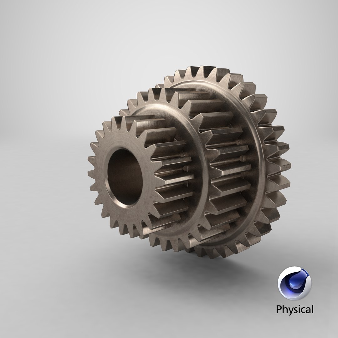 Compound Spur Gear 3D Model - TurboSquid 1402633