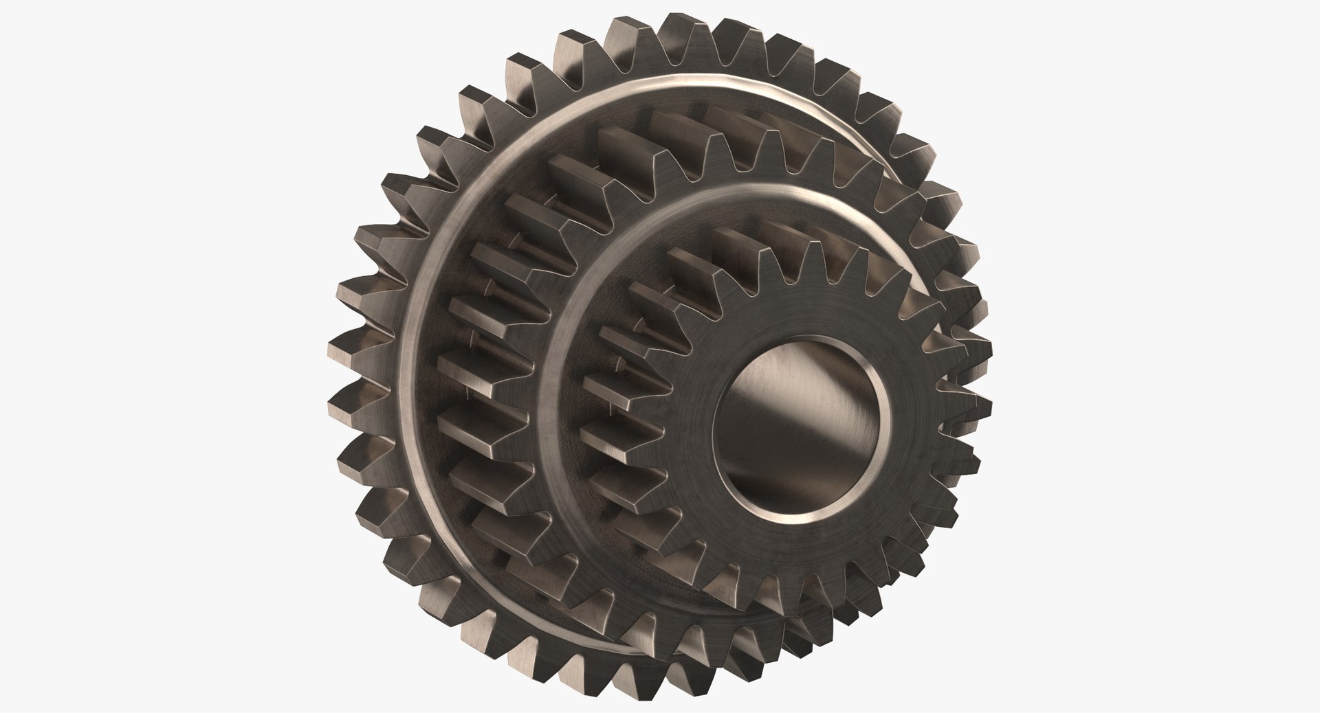 Compound Spur Gear 3D Model - TurboSquid 1402633