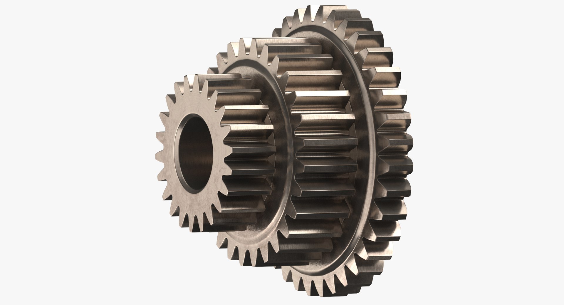 Compound Spur Gear 3D Model - TurboSquid 1402633