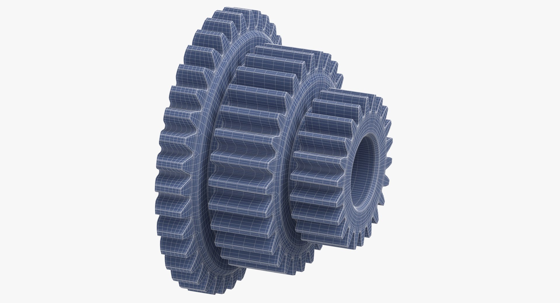 Compound Spur Gear 3D Model - TurboSquid 1402633