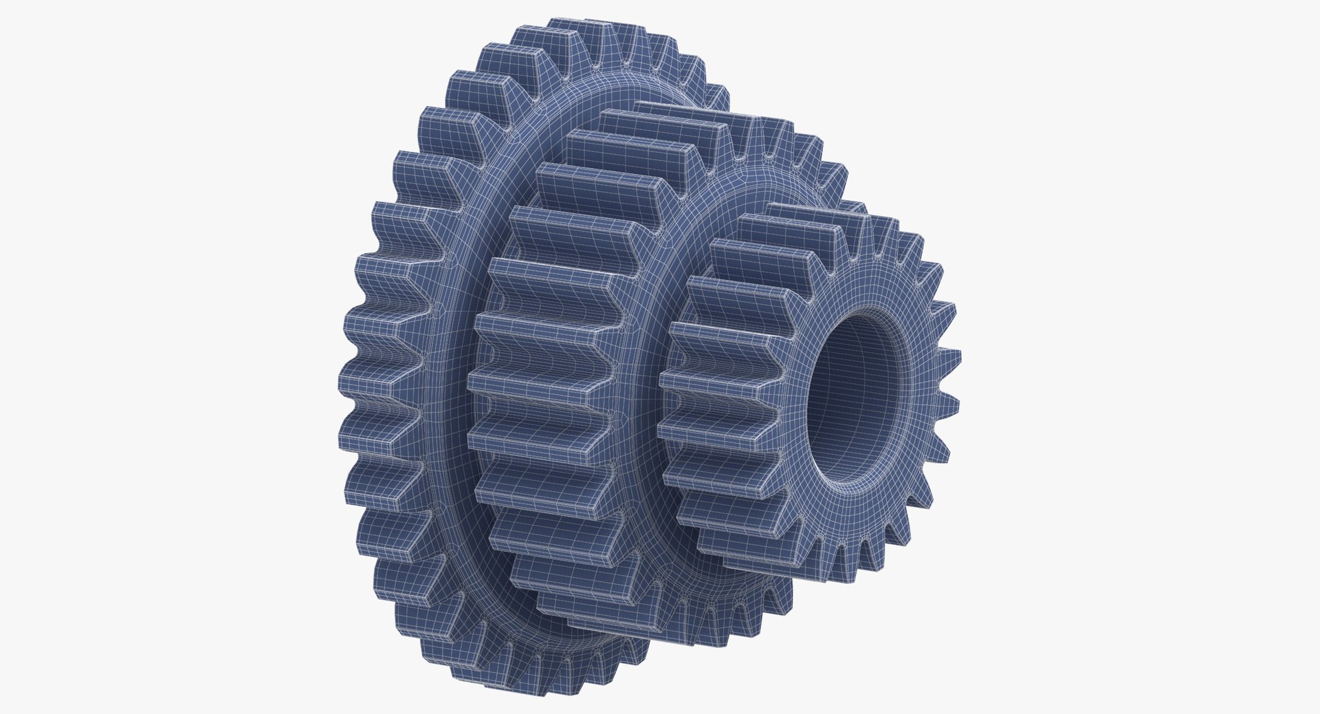 Compound Spur Gear 3D Model - TurboSquid 1402633