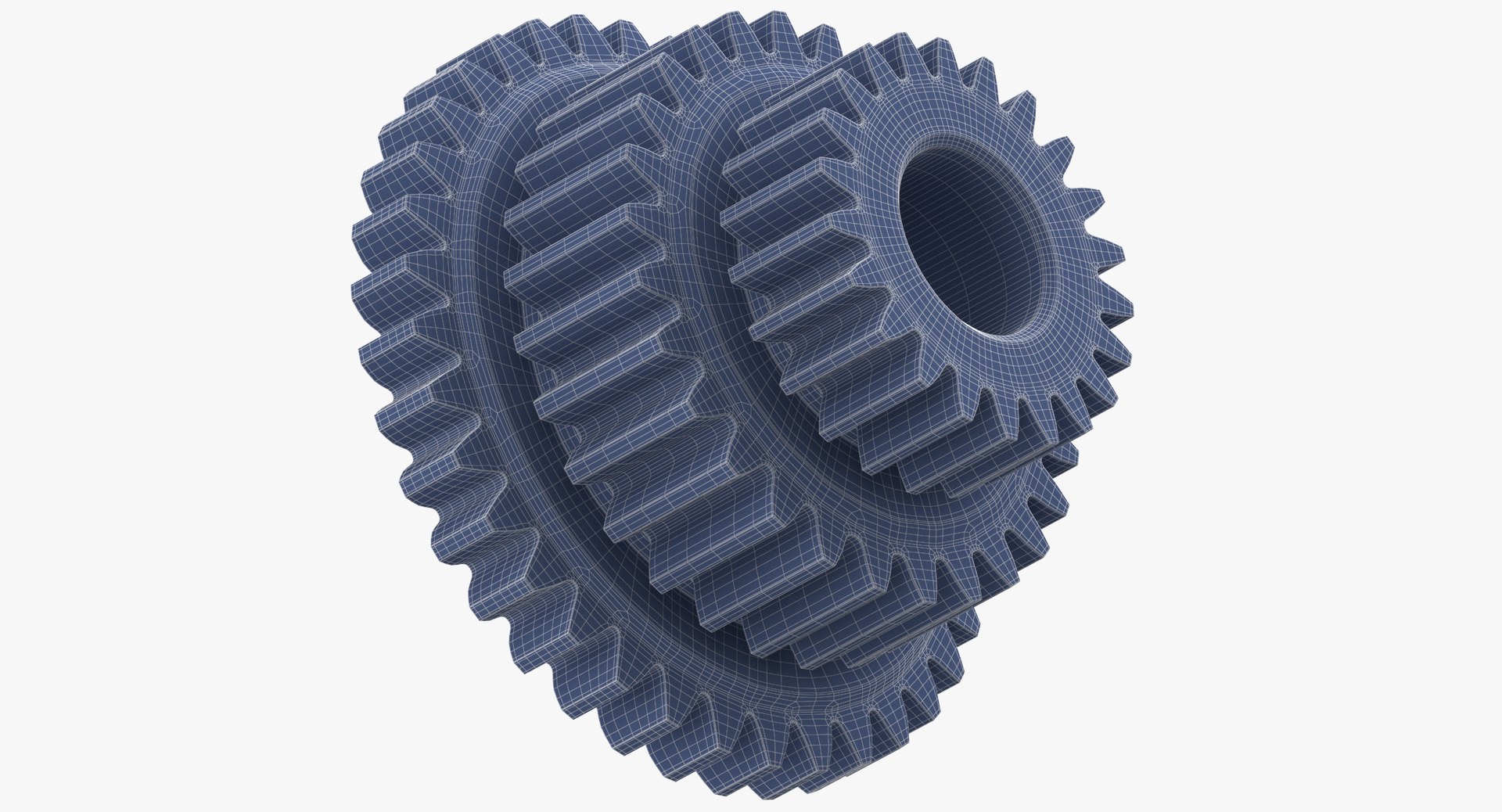Compound Spur Gear 3D Model - TurboSquid 1402633