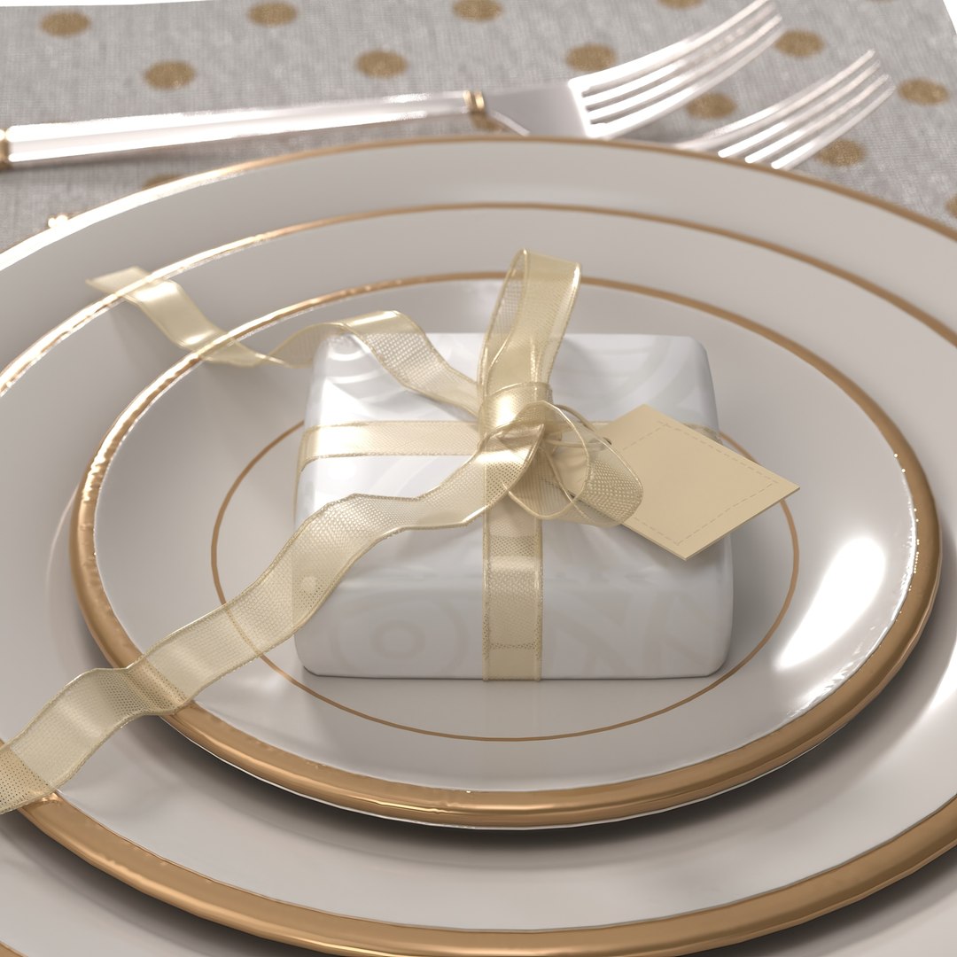 Lenox Eternal 5 Piece Place Setting PBR 3D Model - TurboSquid 2213649
