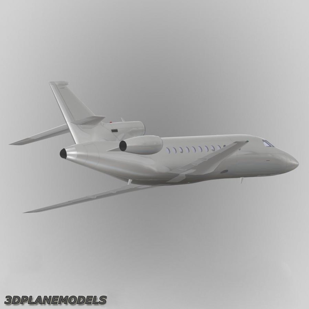 Dassault Falcon Business Jet 3d Model