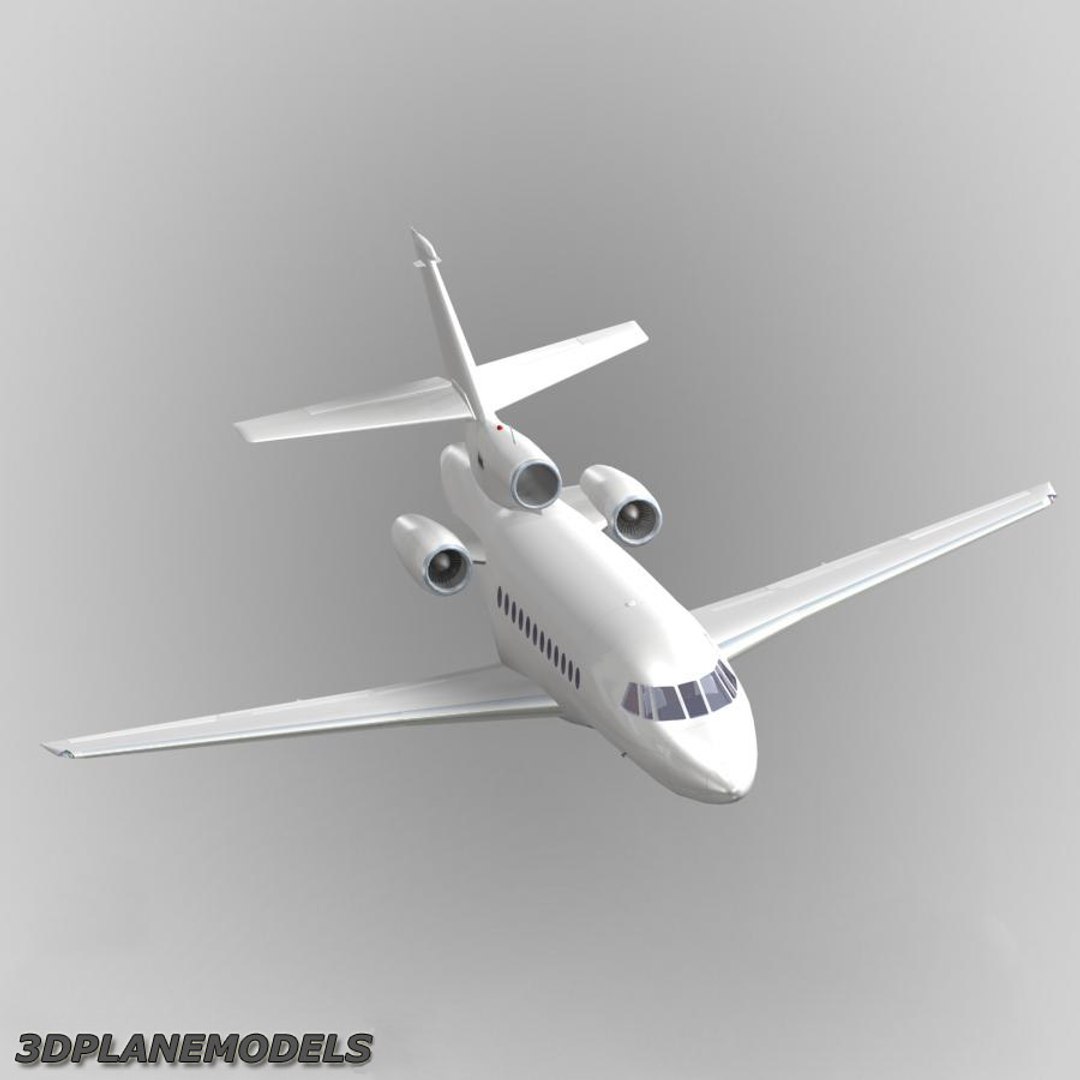 Dassault Falcon Business Jet 3d Model