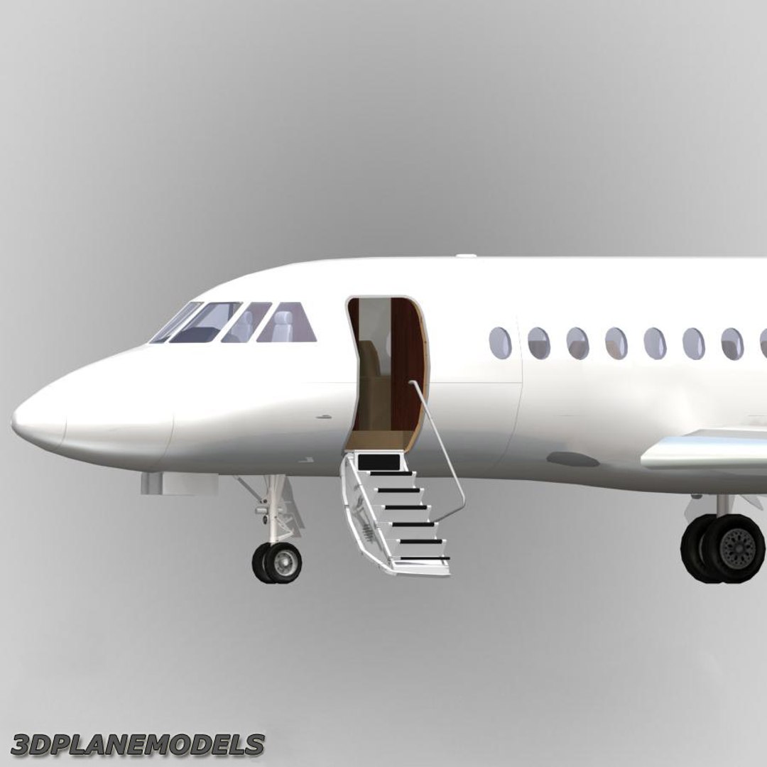 Dassault Falcon Business Jet 3d Model