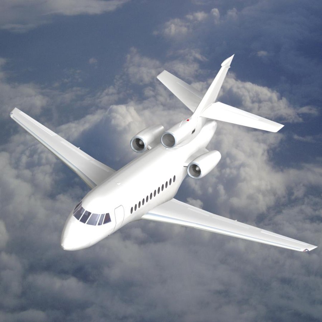 Dassault Falcon Business Jet 3d Model