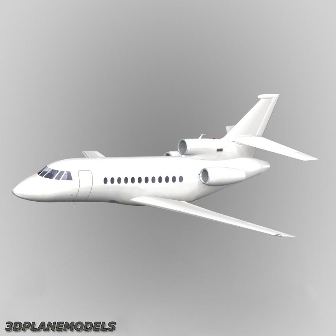 Dassault Falcon Business Jet 3d Model