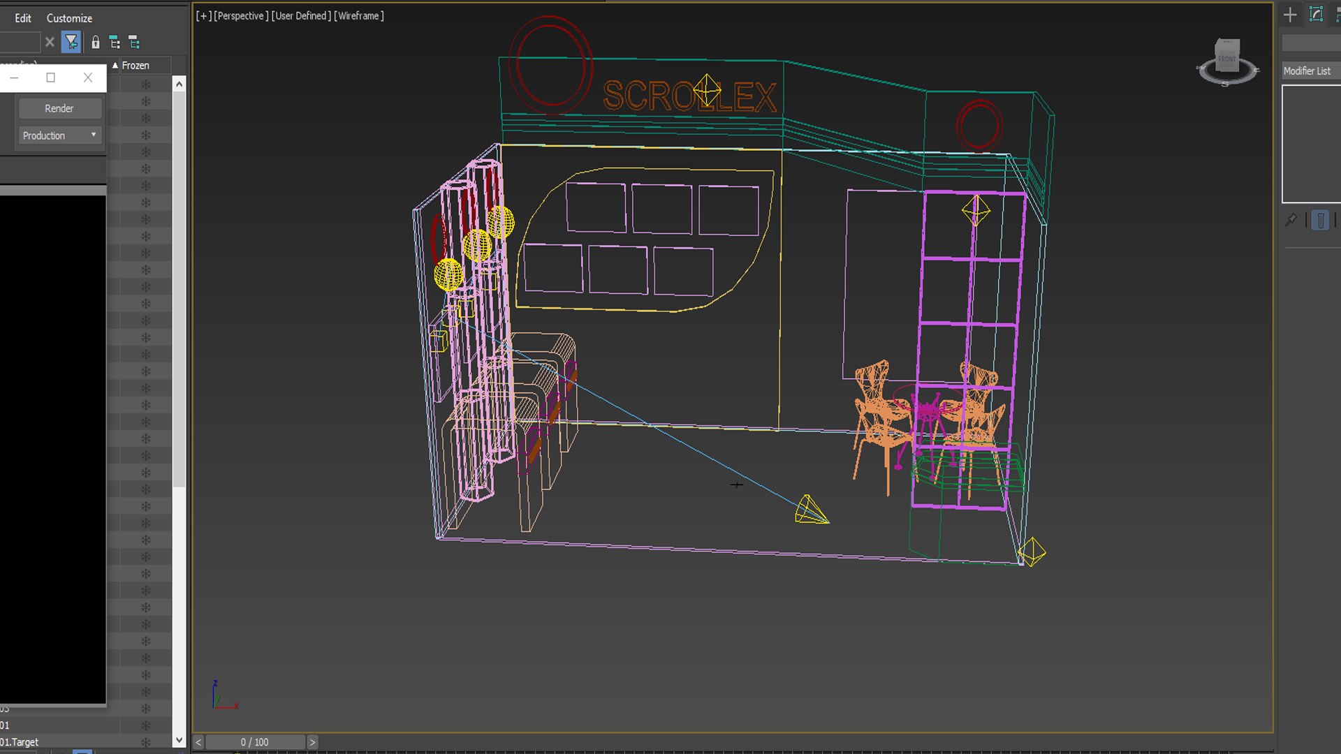 3D 1 Side Open Stand Model - TurboSquid 1995598