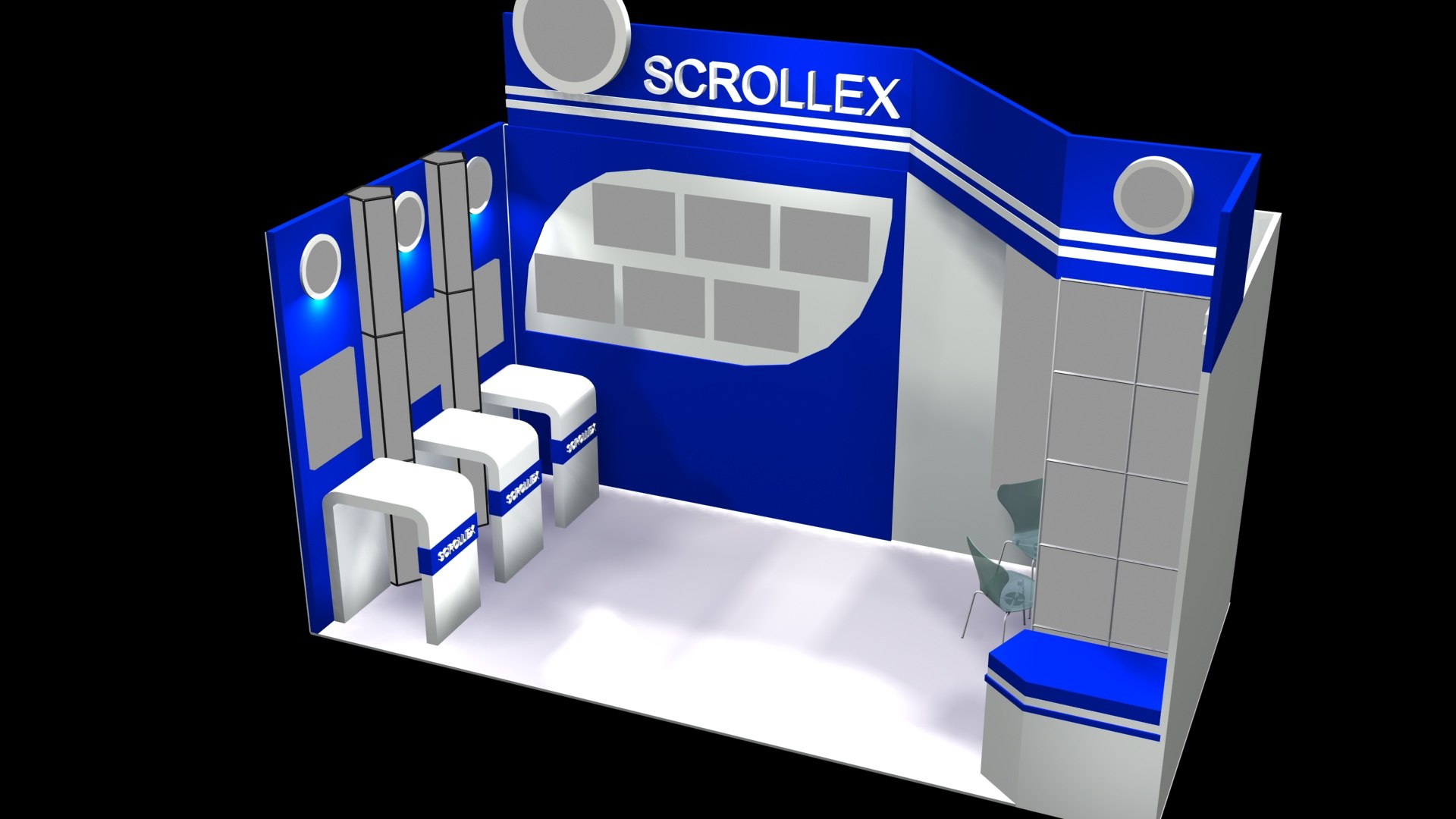 3D 1 Side Open Stand Model - TurboSquid 1995598