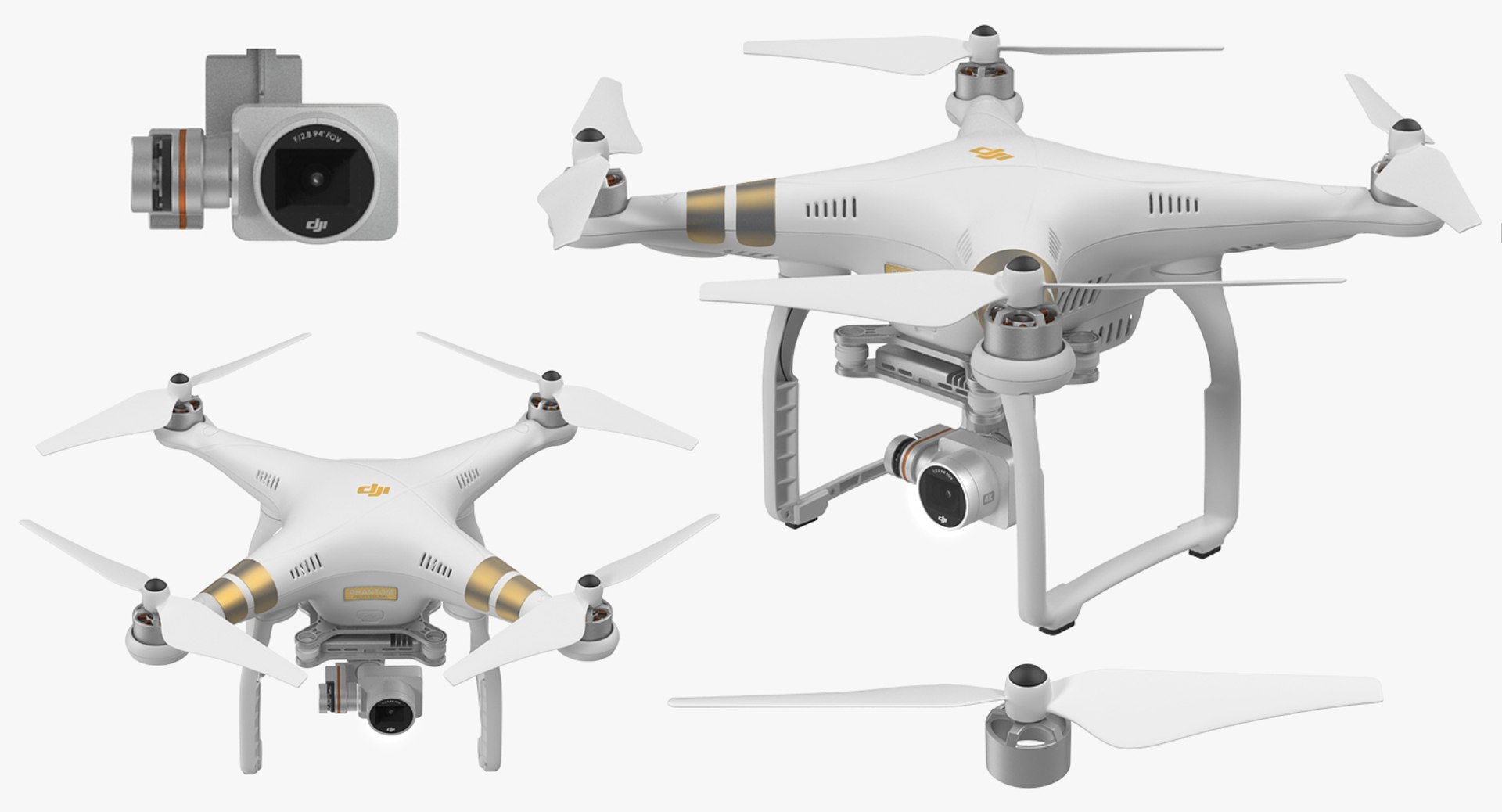 3d Dji Phantom 3 Professional Model