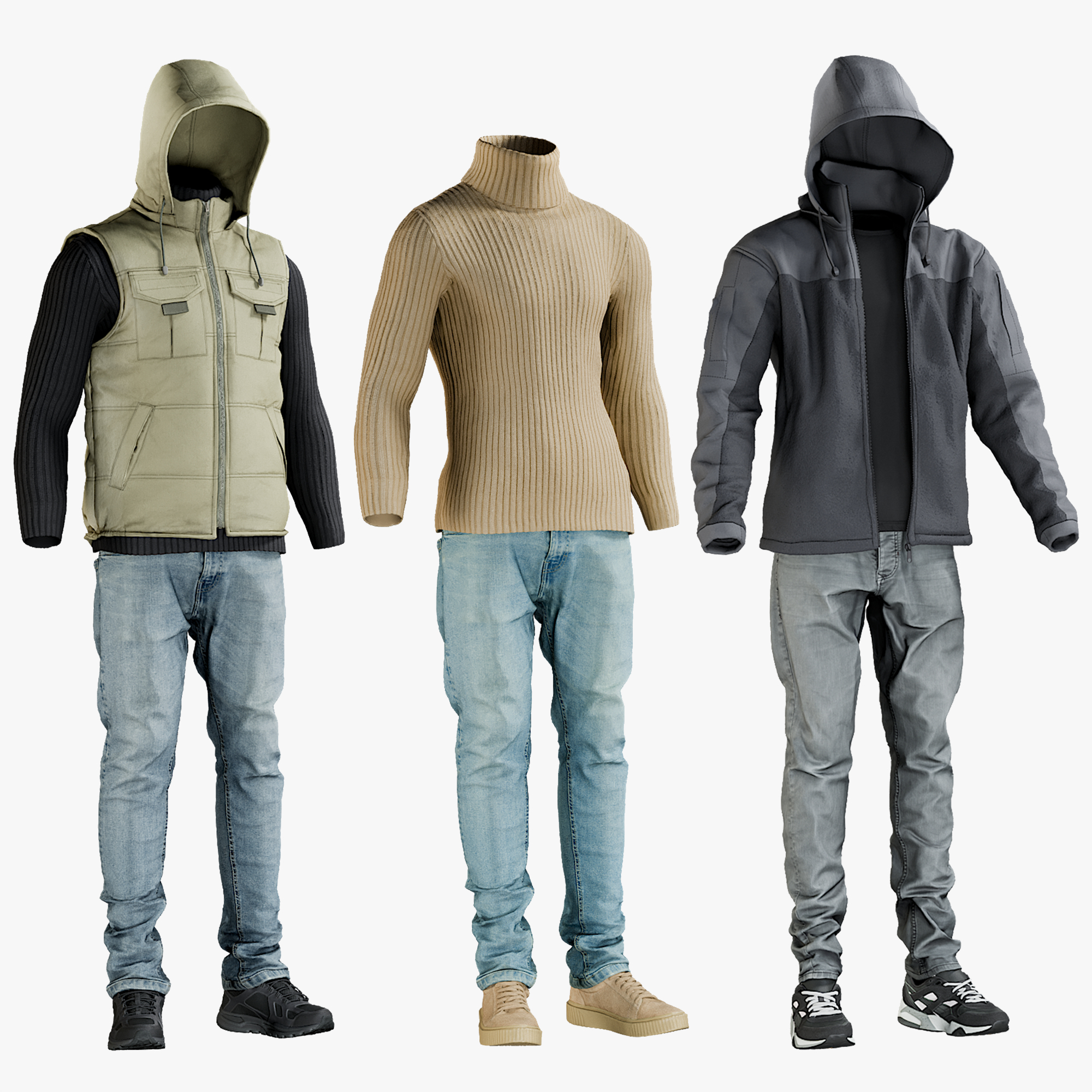Realistic casual clothing jacket 3D model - TurboSquid 1512498