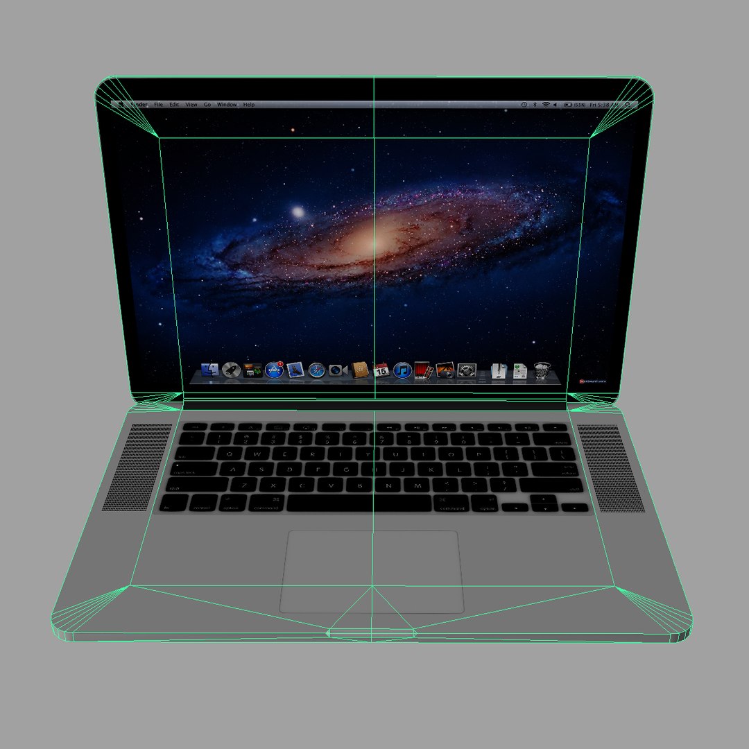 3d Apple Macbook Pro Retina