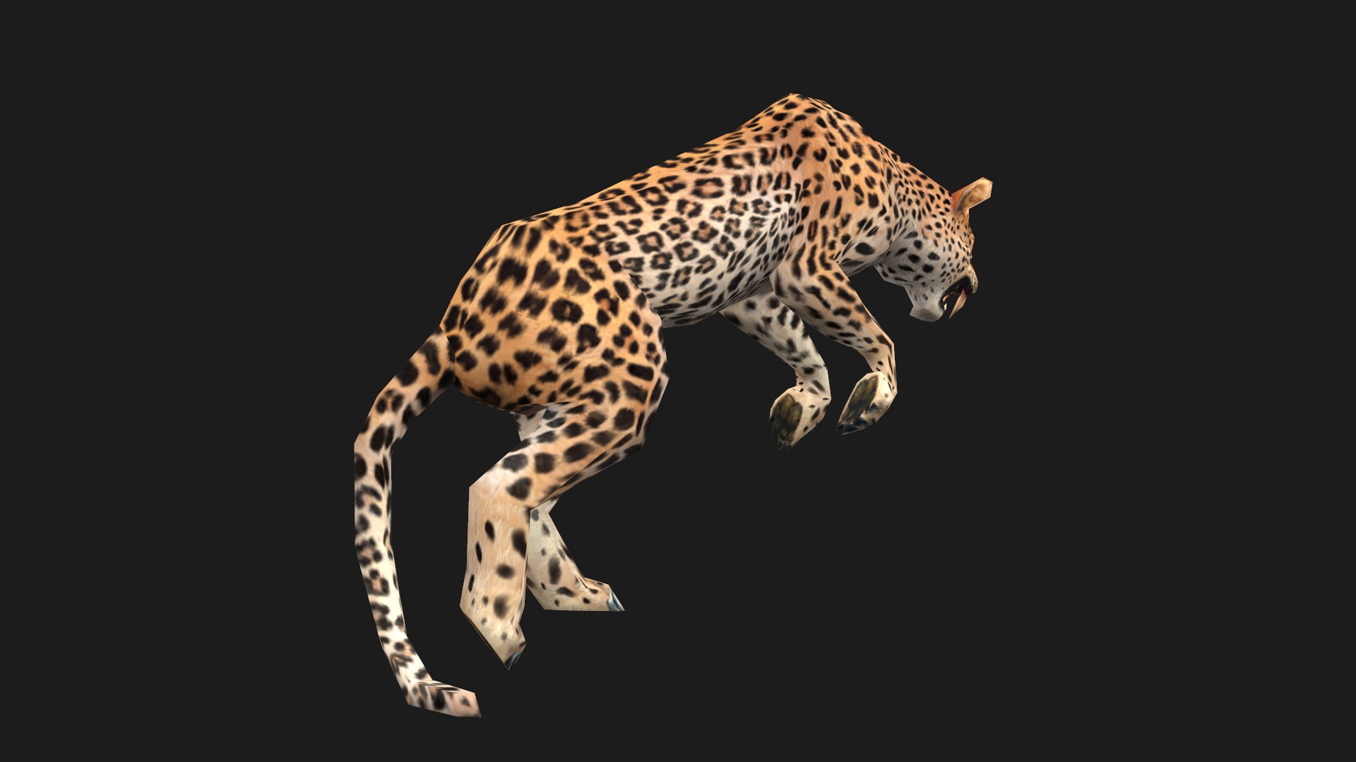 3D Animated leopard - TurboSquid 2153196