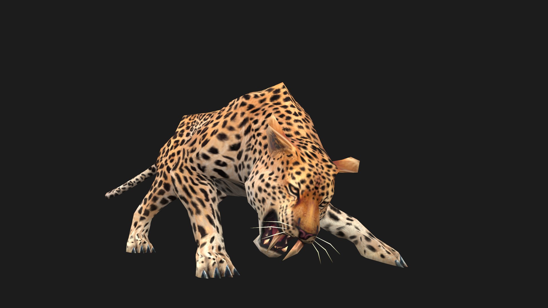 3D Animated leopard - TurboSquid 2153196