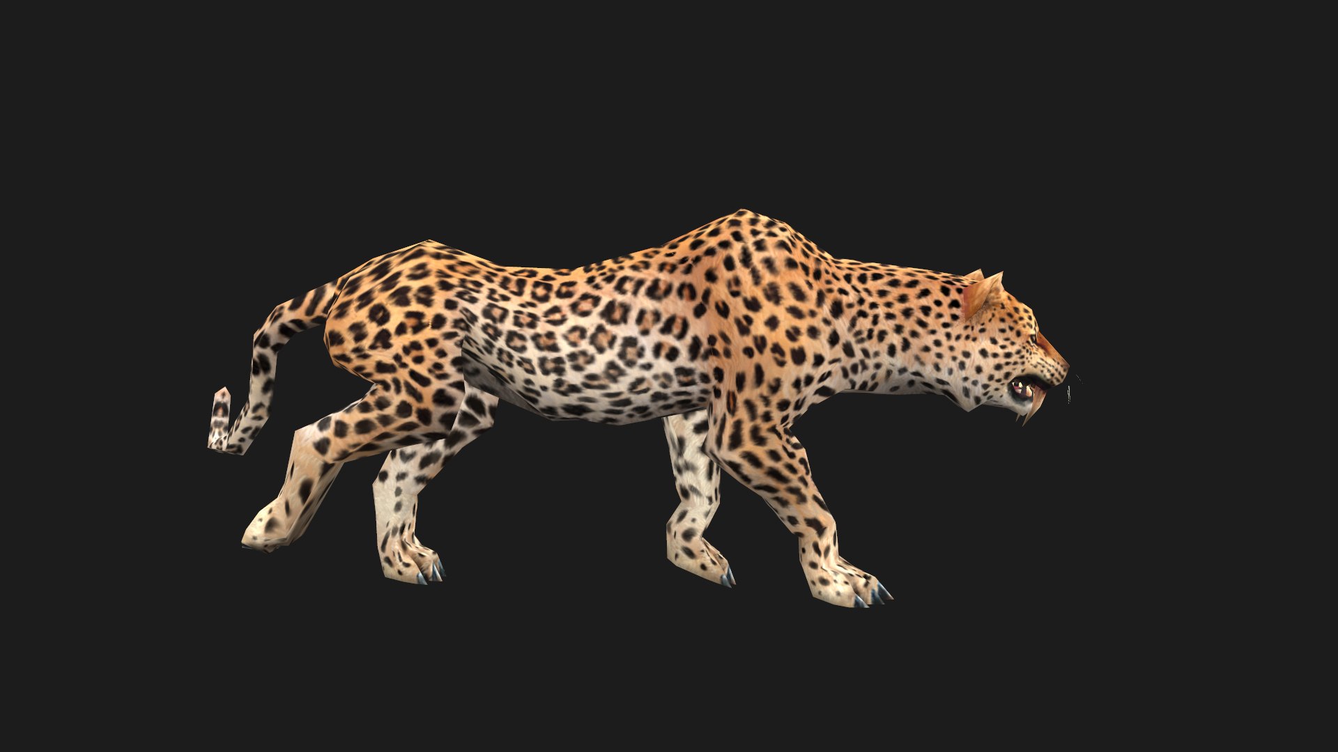 3D Animated leopard - TurboSquid 2153196