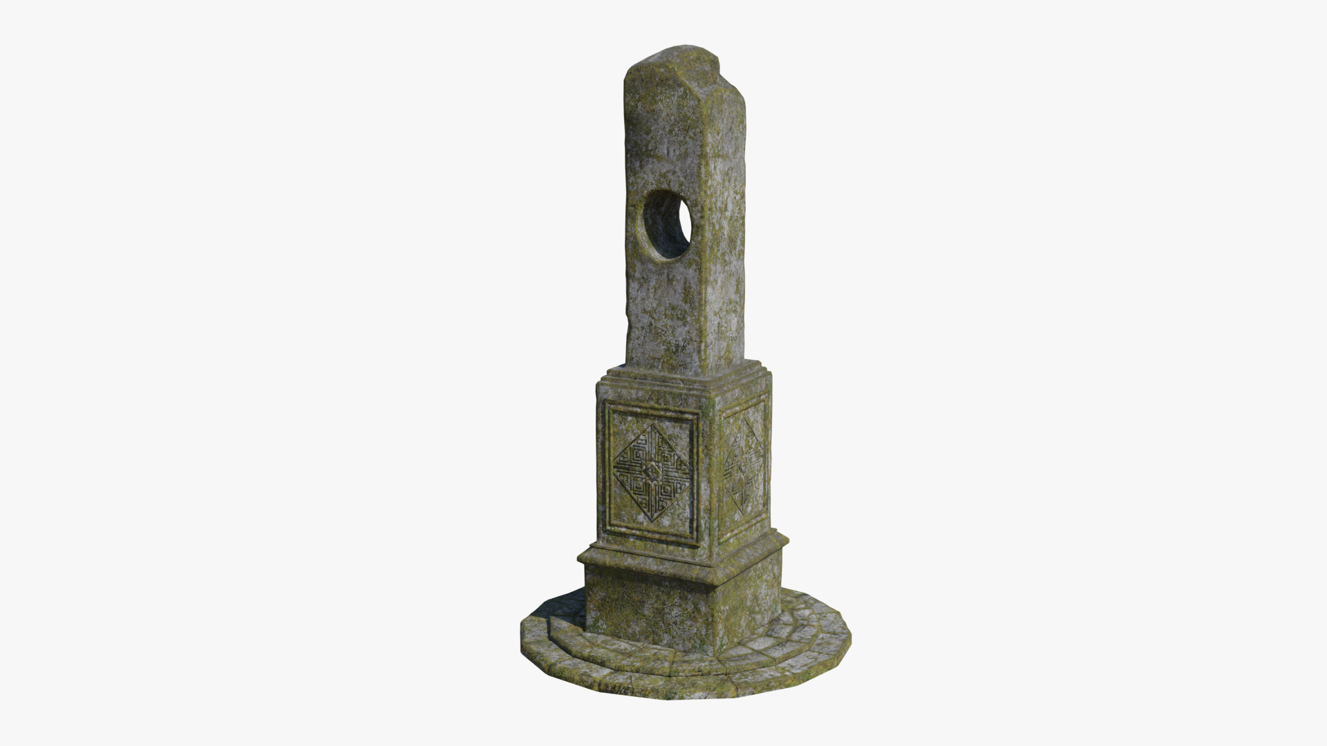 3D Stone Monument Low Poly Model - TurboSquid 2249329