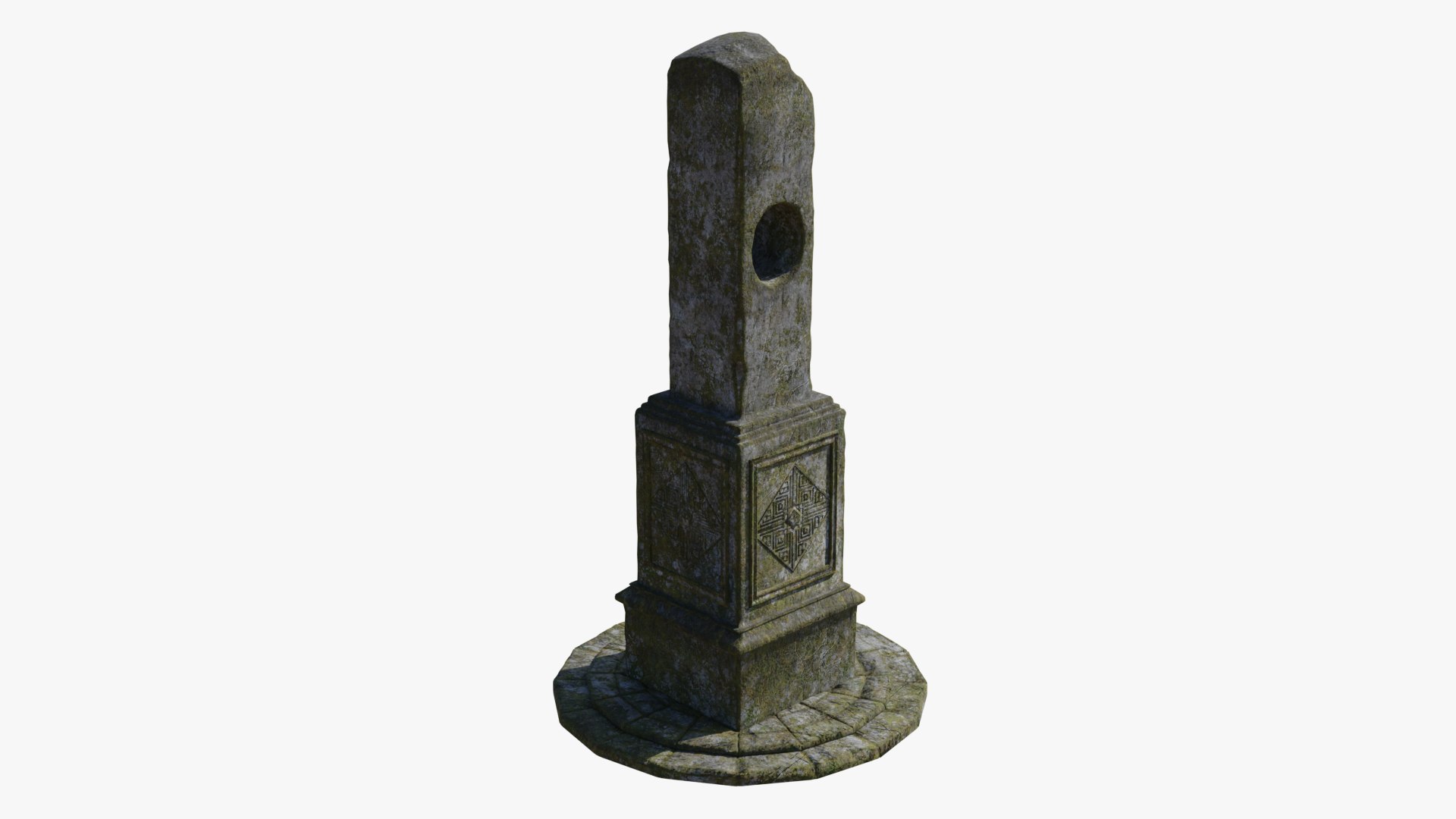 3D Stone Monument Low Poly Model - TurboSquid 2249329