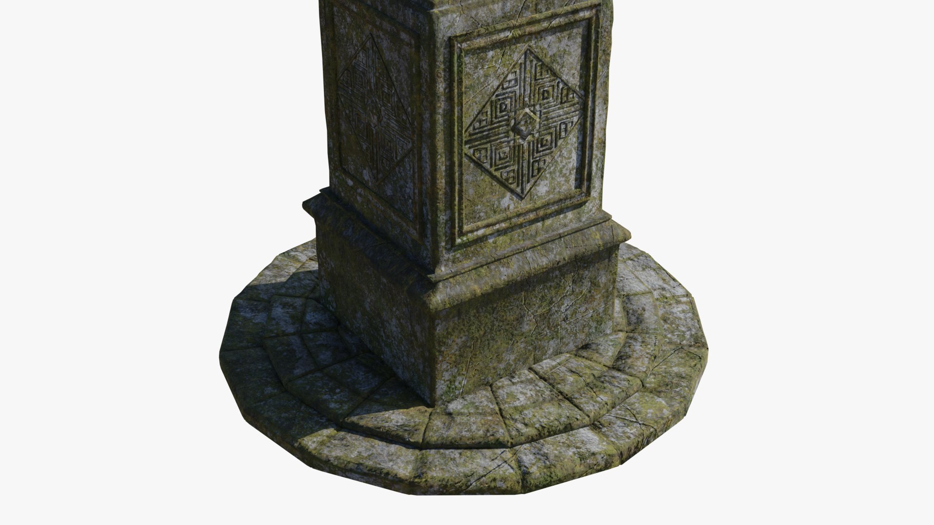 3D Stone Monument Low Poly Model - TurboSquid 2249329