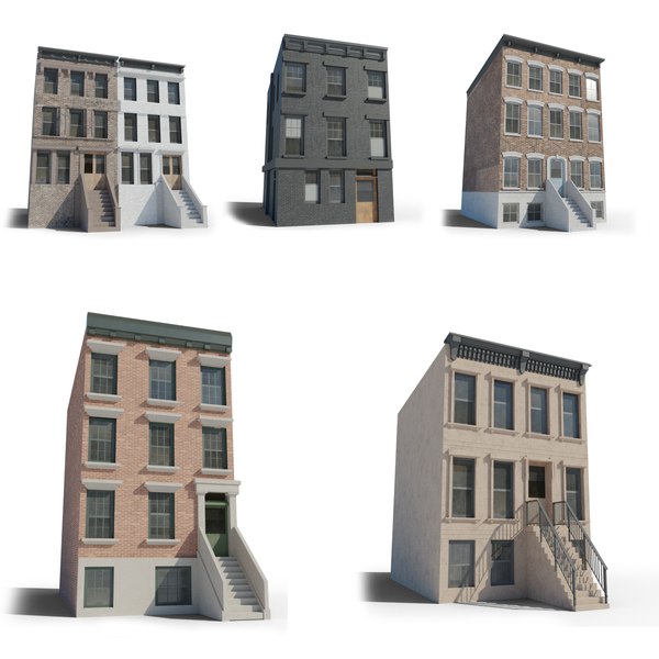 Townhouse 3D Models for Download | TurboSquid