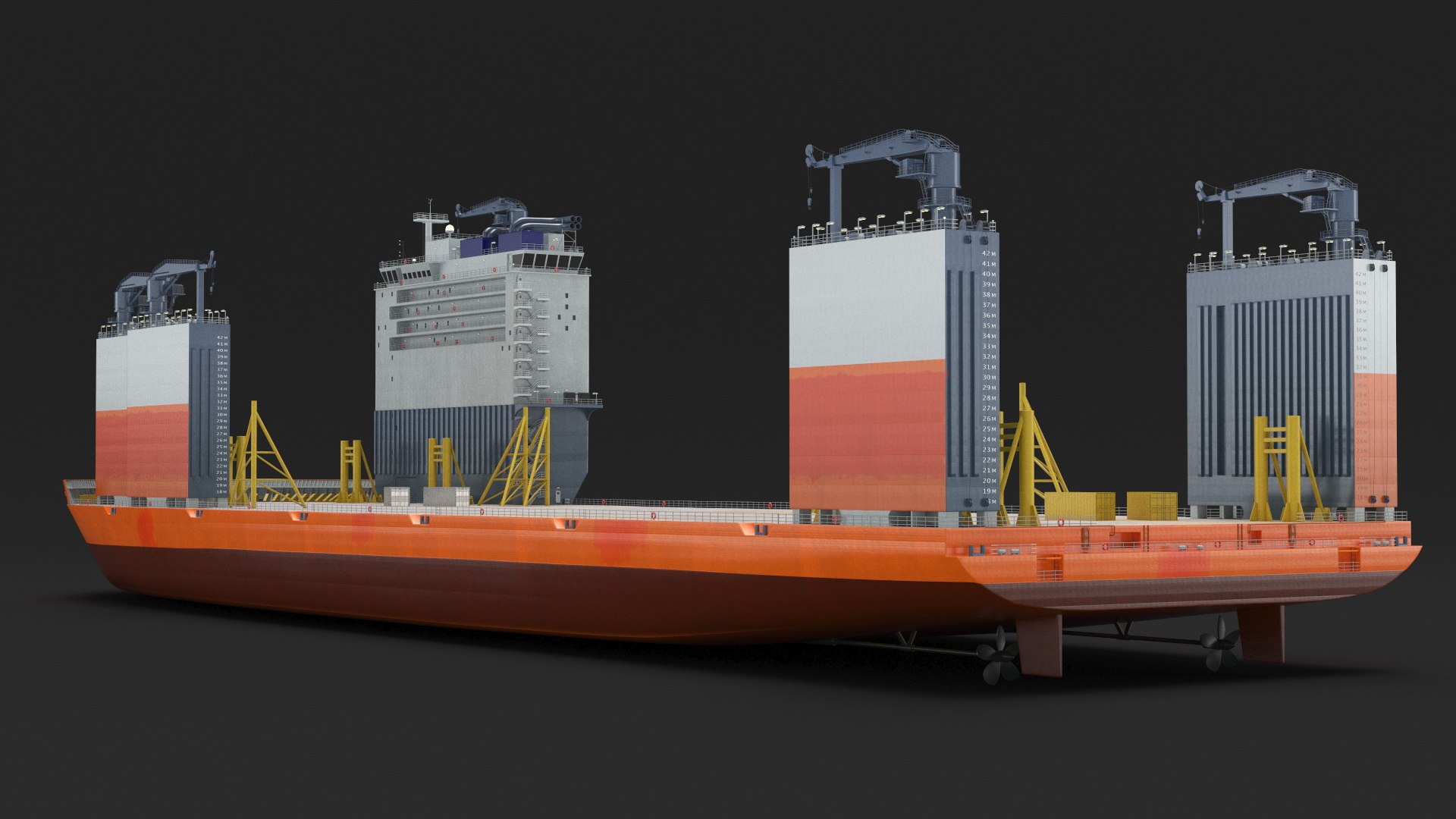 Cargo Heavy Lift Ship 3D Model - TurboSquid 2388841