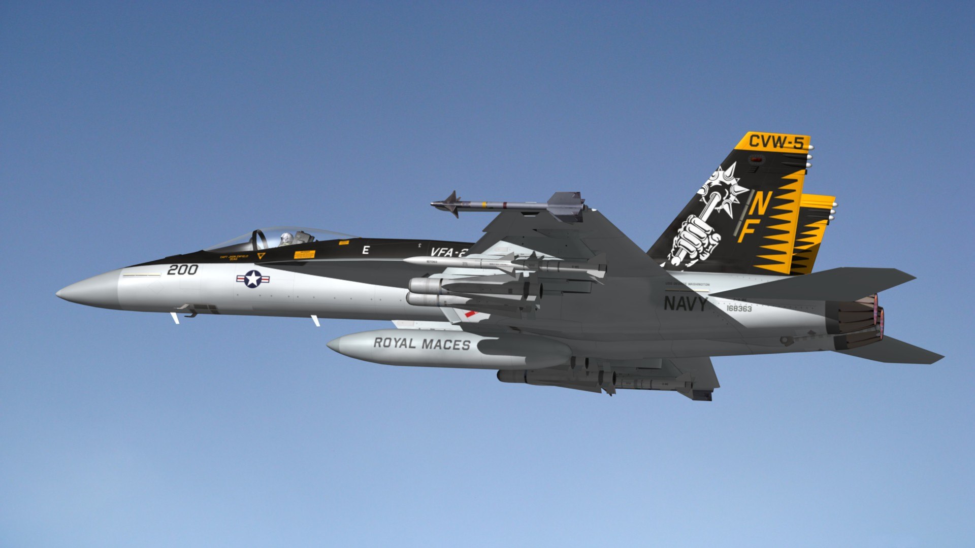 F18 Super Hornet Royal Maces 3D model - TurboSquid 1754206