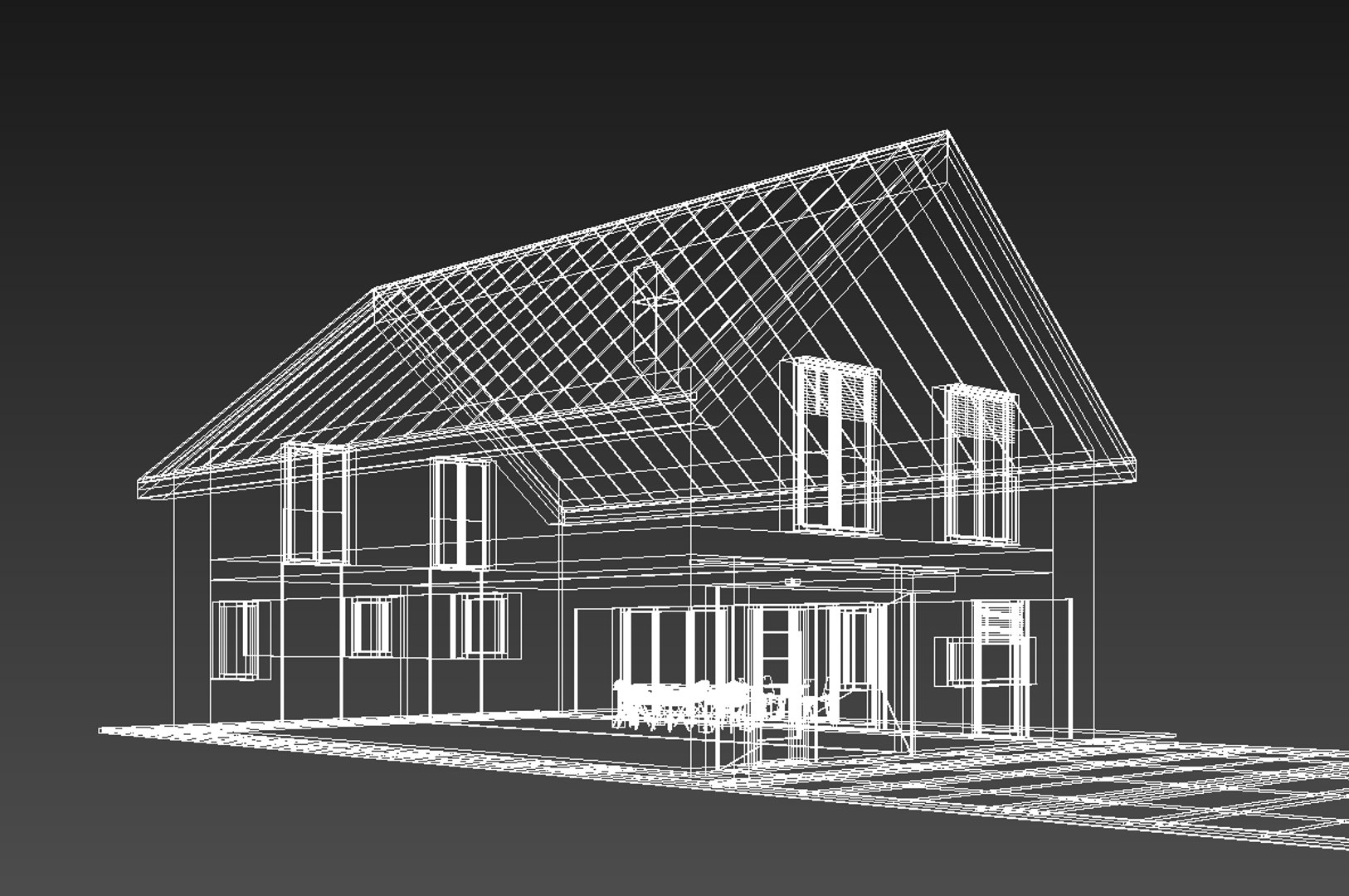 3d House Exterior Model