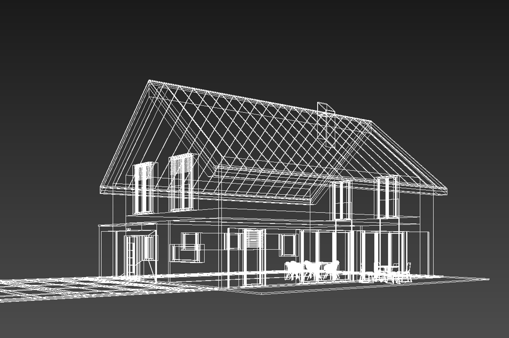 3d House Exterior Model