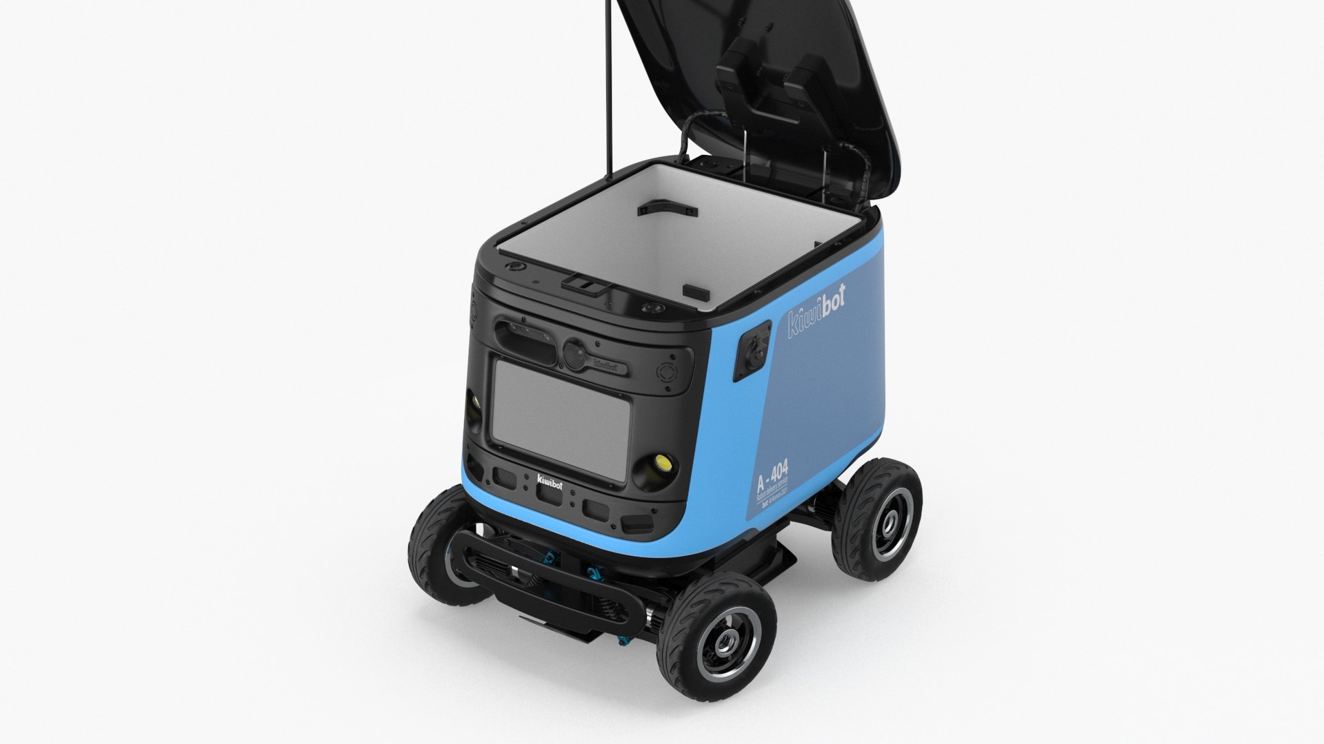 3D Kiwibot Delivery Robot Cyan In Sleep Rigged Model - TurboSquid 2254987