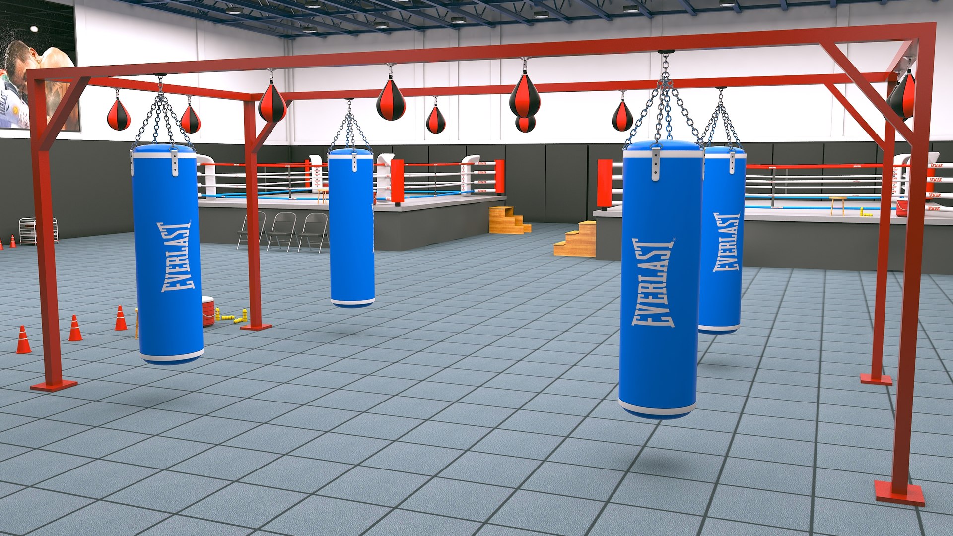 3D boxing gym - TurboSquid 1666745