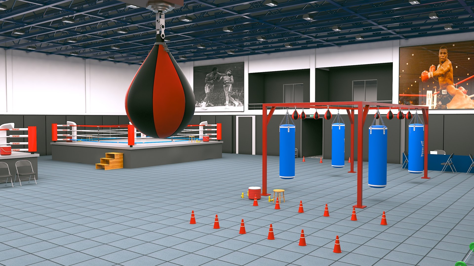 3D boxing gym - TurboSquid 1666745