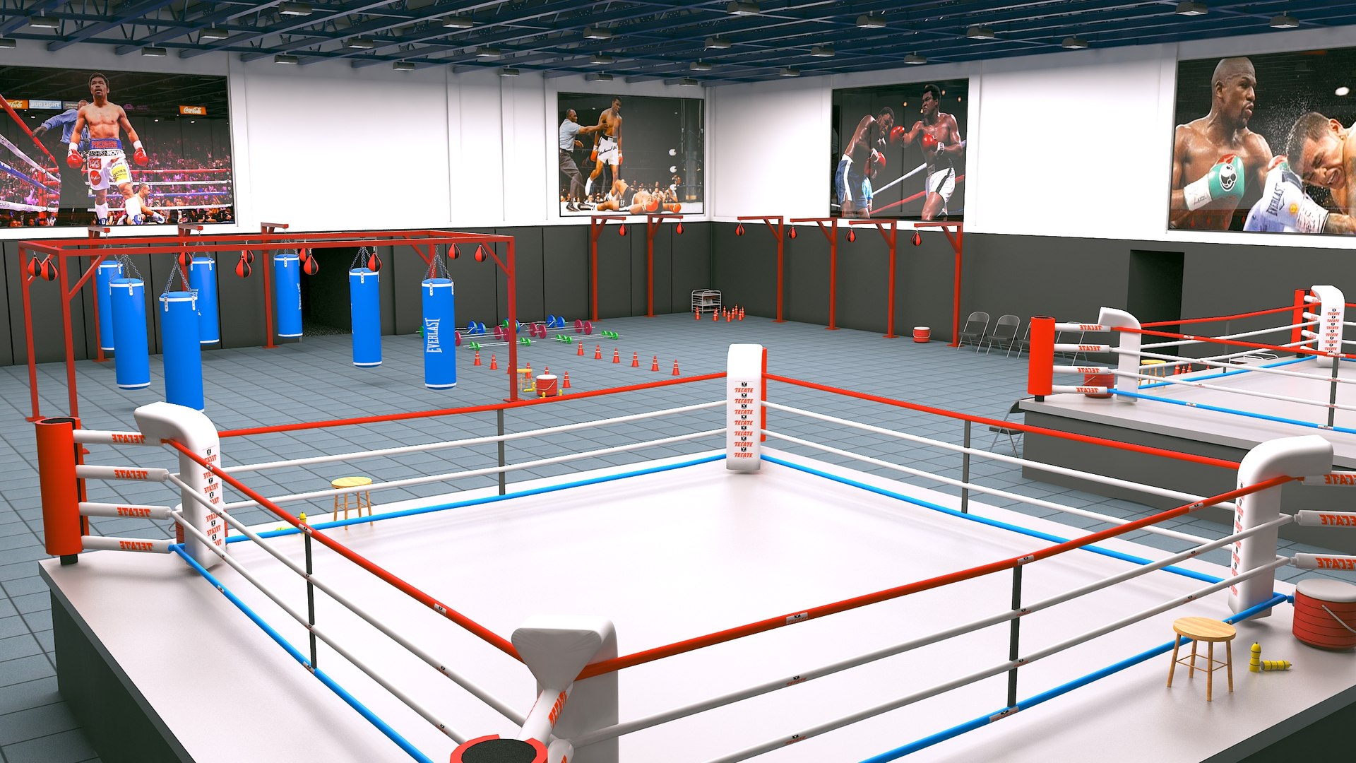 3D boxing gym - TurboSquid 1666745