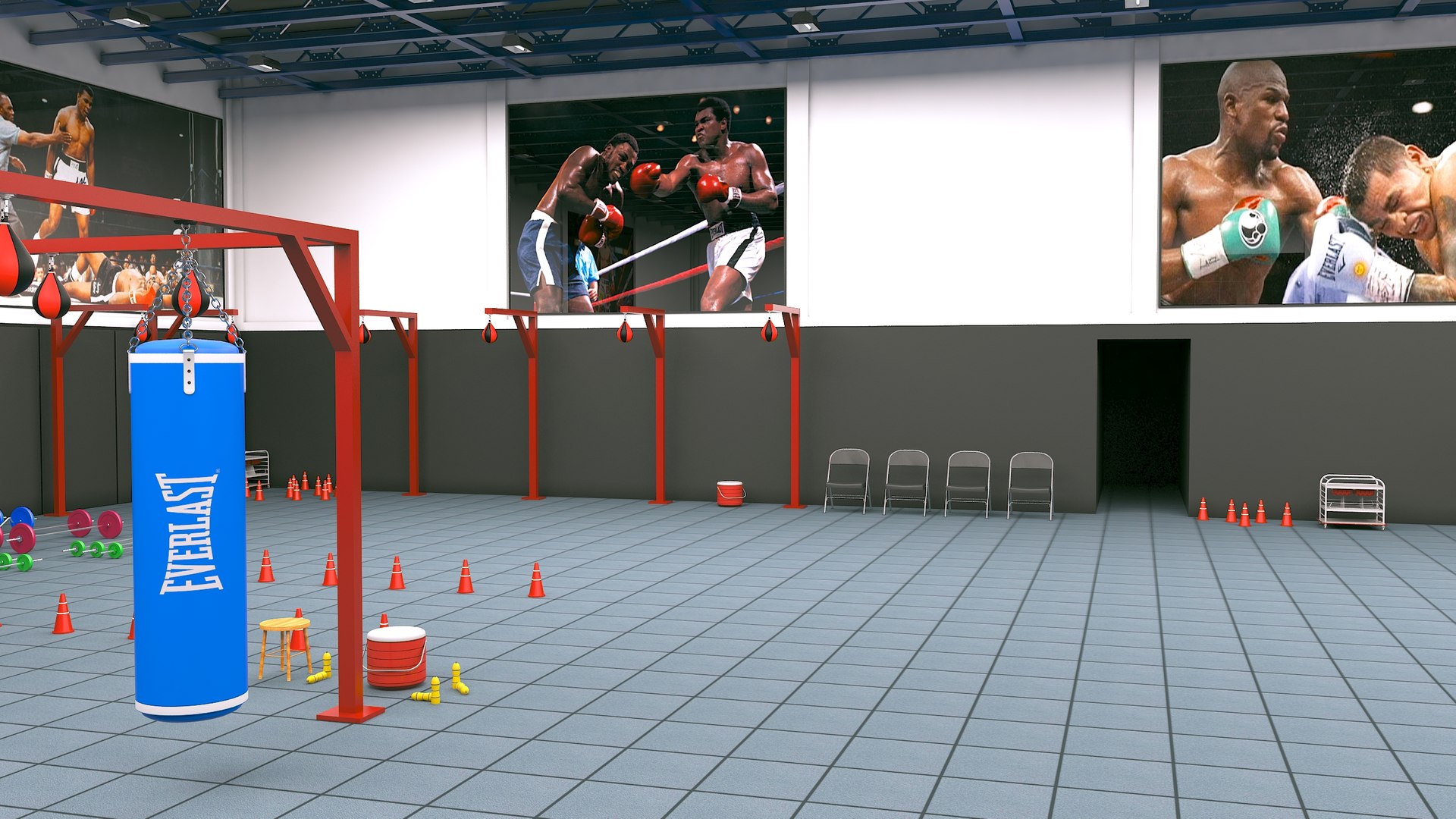 3D boxing gym - TurboSquid 1666745