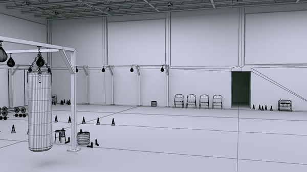 modelo 3d Gimnasio de boxeo - TurboSquid 1666745
