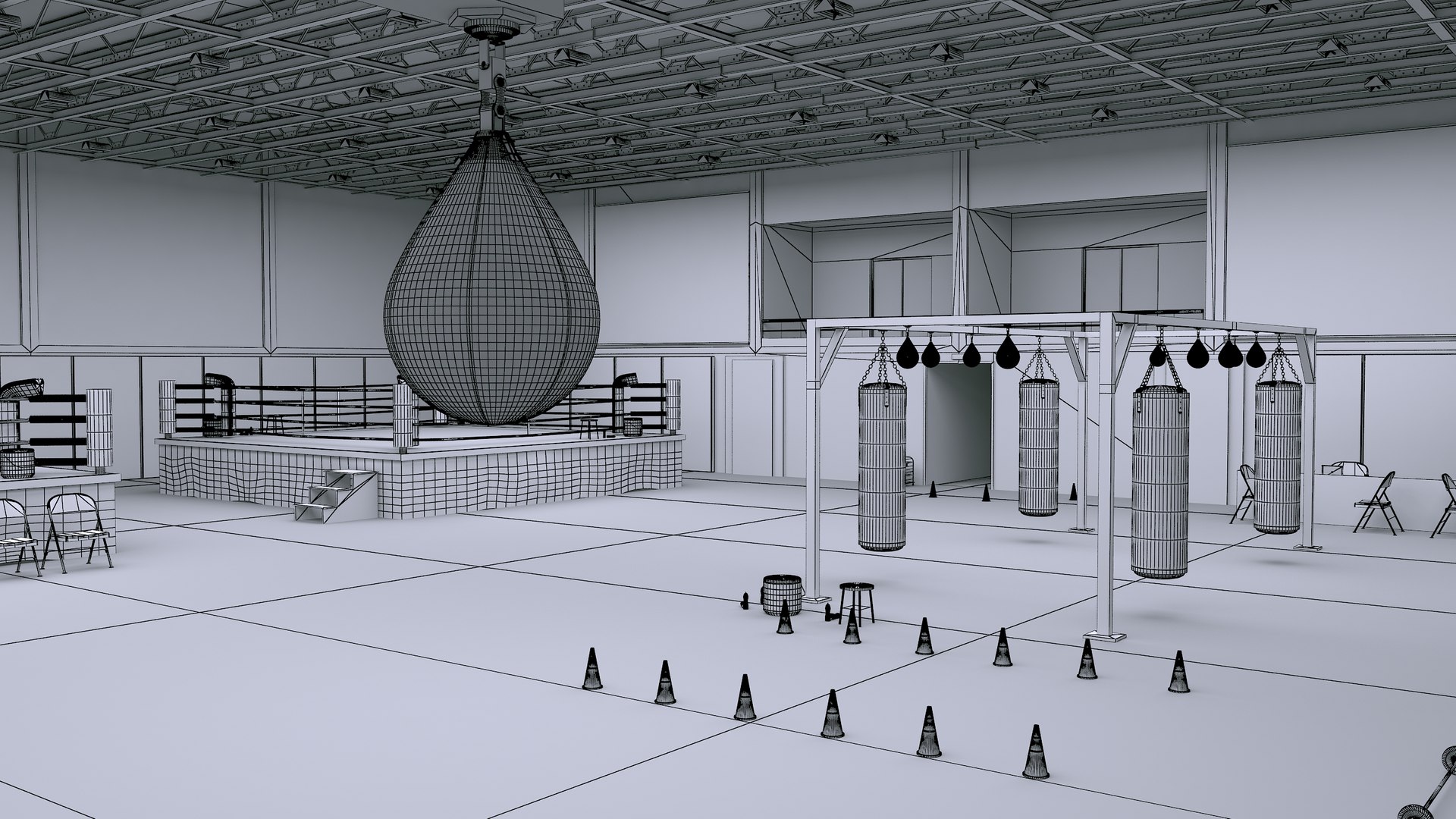3D boxing gym - TurboSquid 1666745