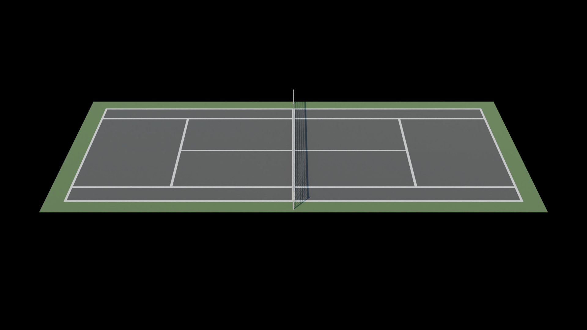 Tennis Court V9 Model - TurboSquid 2057001