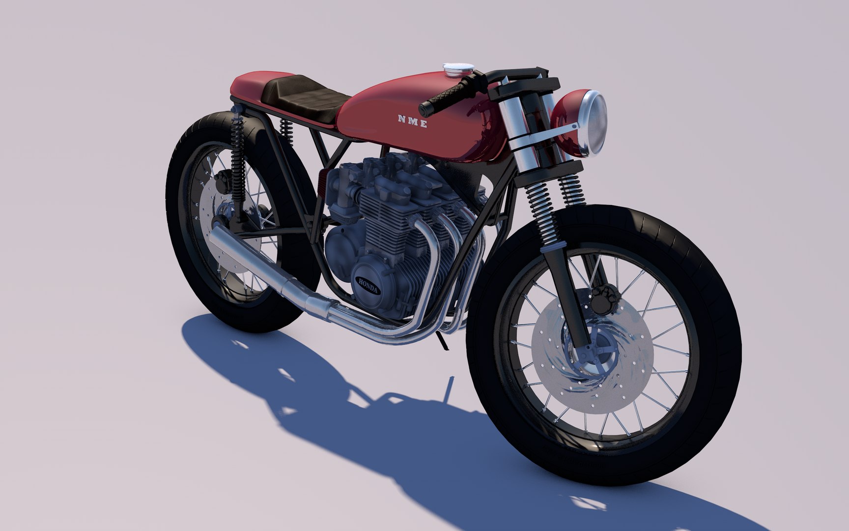 Cafe Racer Motorbike 3D Model - TurboSquid 2268901