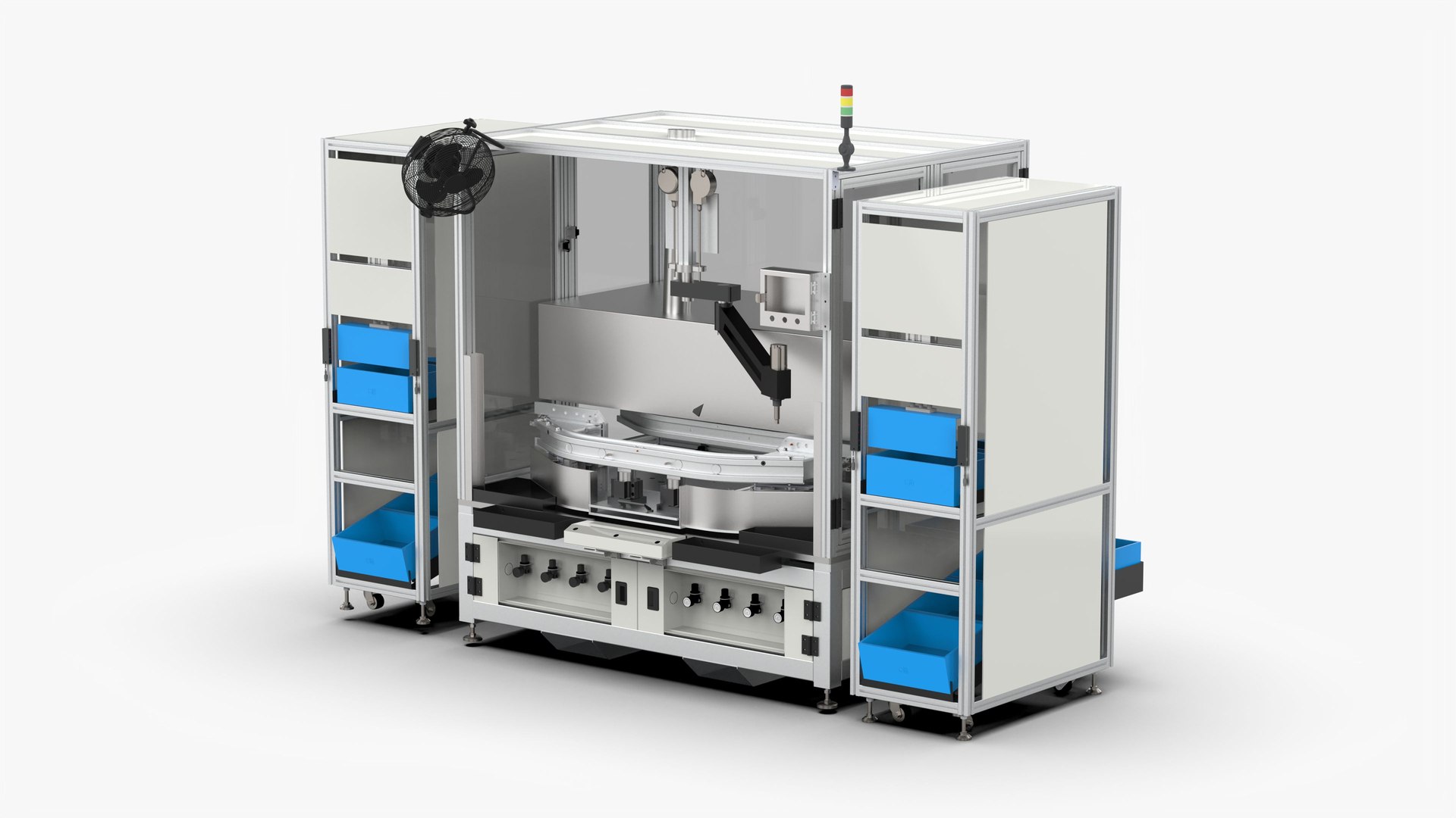 3D Automatic Anti Collision Beam Assembly Machine - TurboSquid 2005262