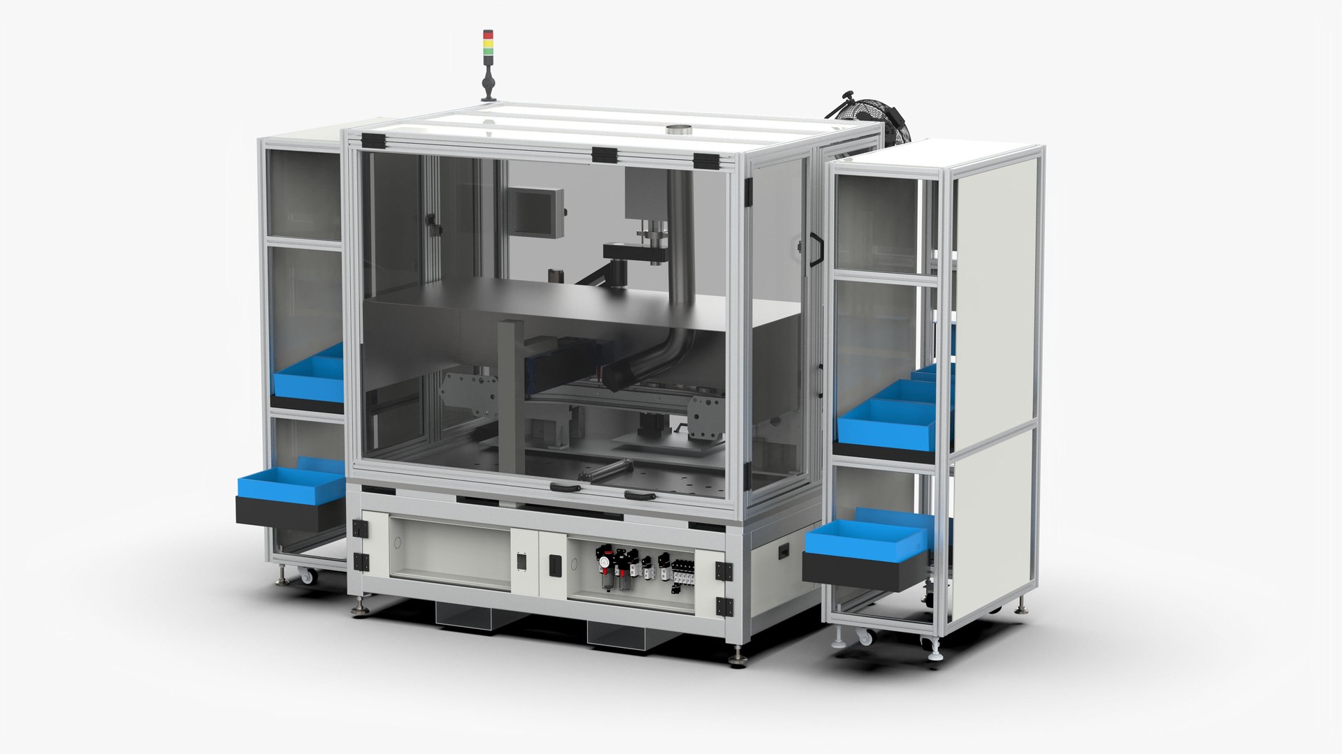 3D Automatic Anti Collision Beam Assembly Machine - TurboSquid 2005262
