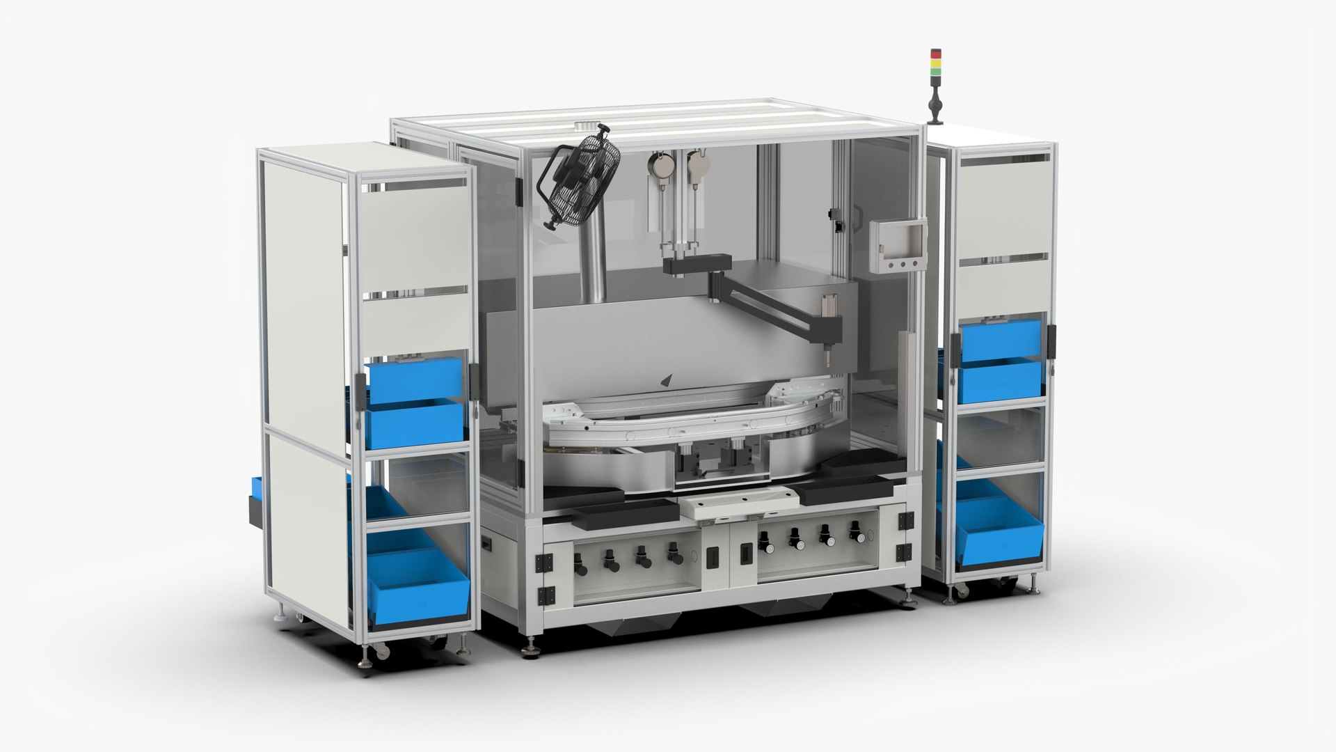 3D Automatic Anti Collision Beam Assembly Machine - TurboSquid 2005262