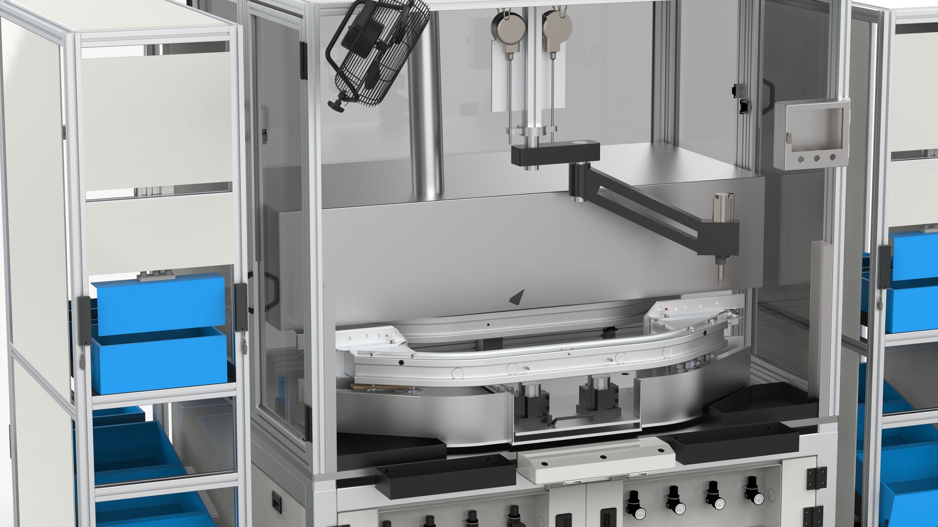 3D Automatic Anti Collision Beam Assembly Machine - TurboSquid 2005262