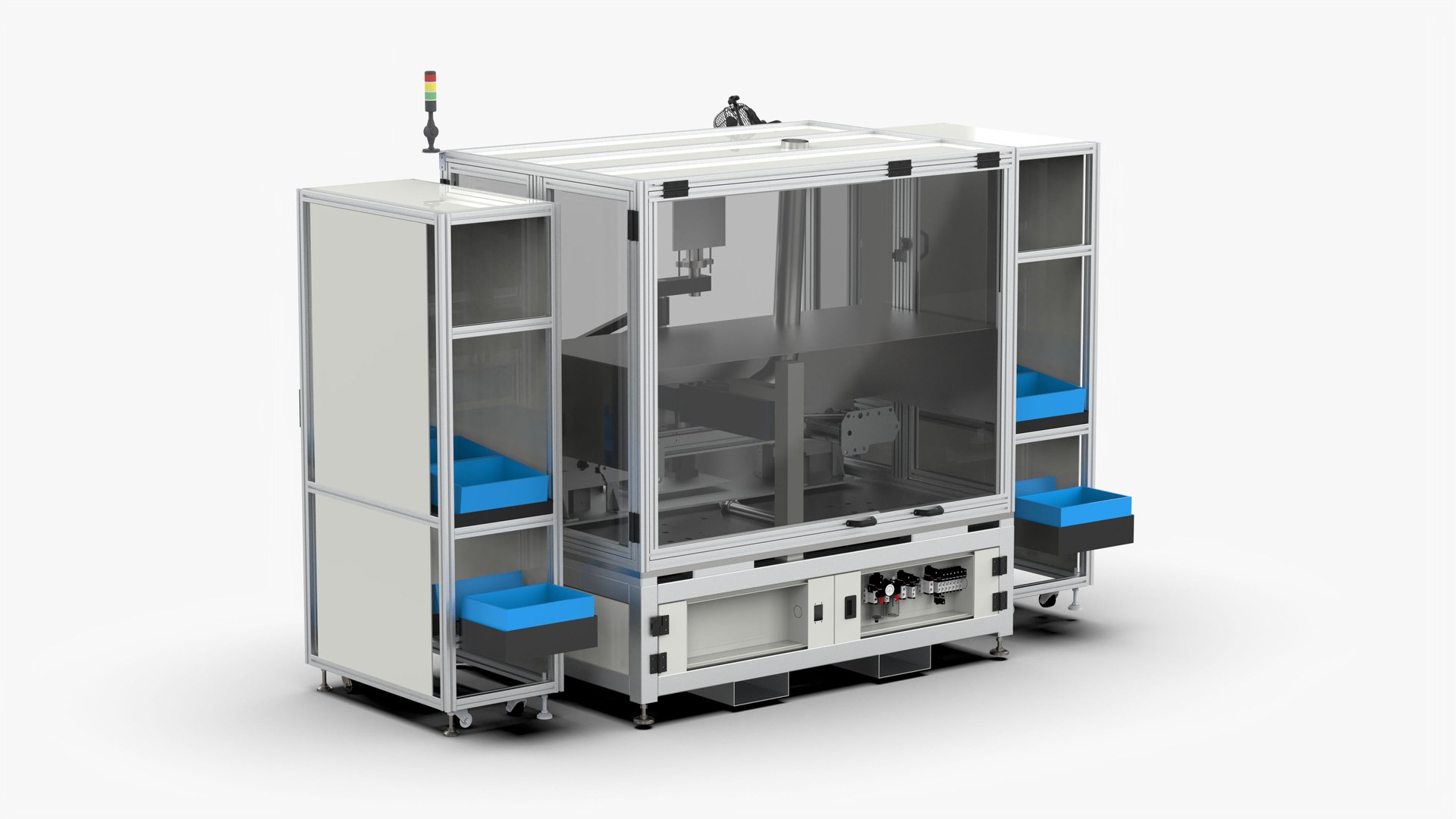 3D Automatic Anti Collision Beam Assembly Machine - TurboSquid 2005262