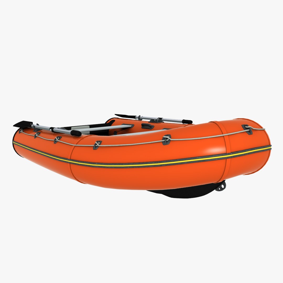 Dinghy Inflatable Boat 3d Model