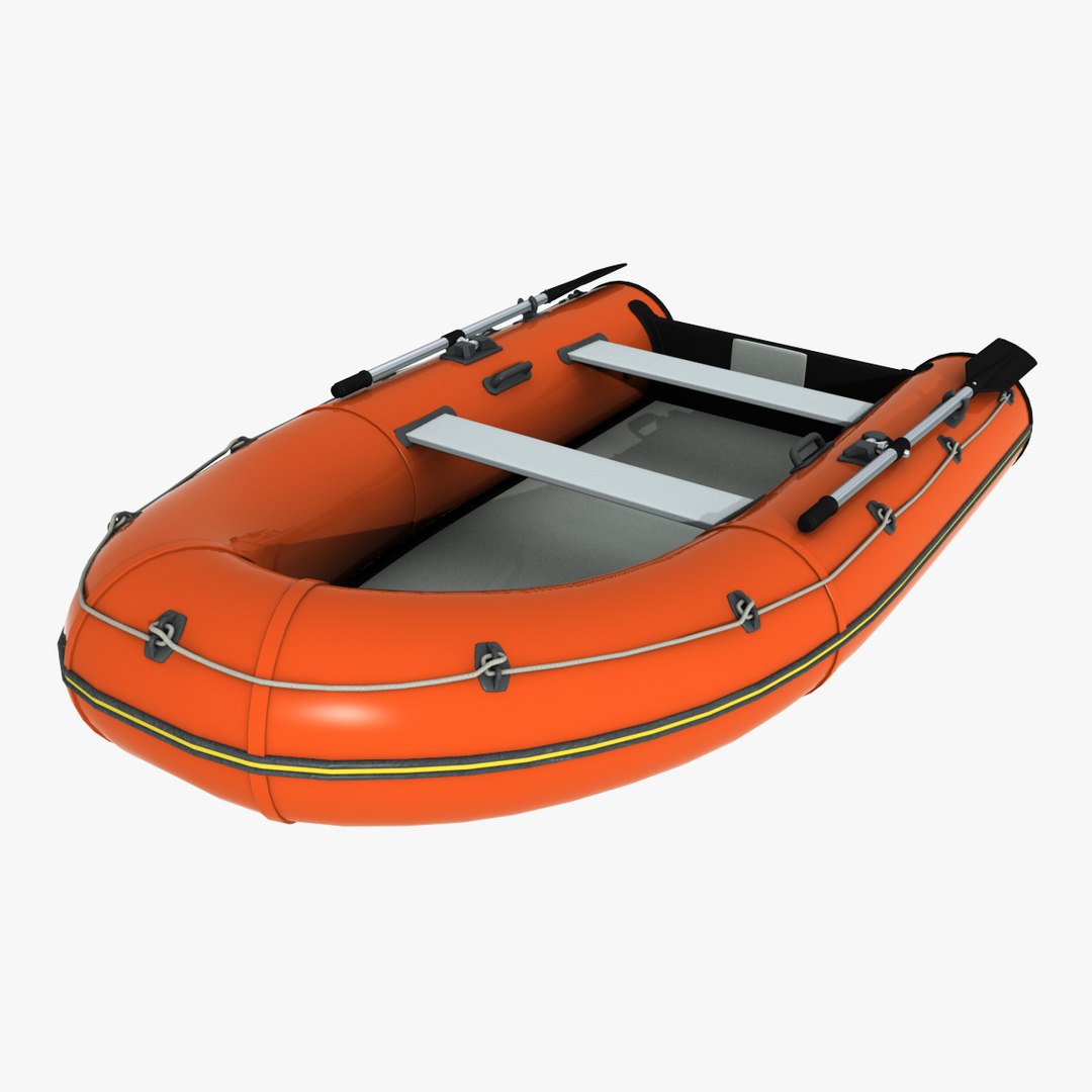 Dinghy Inflatable Boat 3d Model