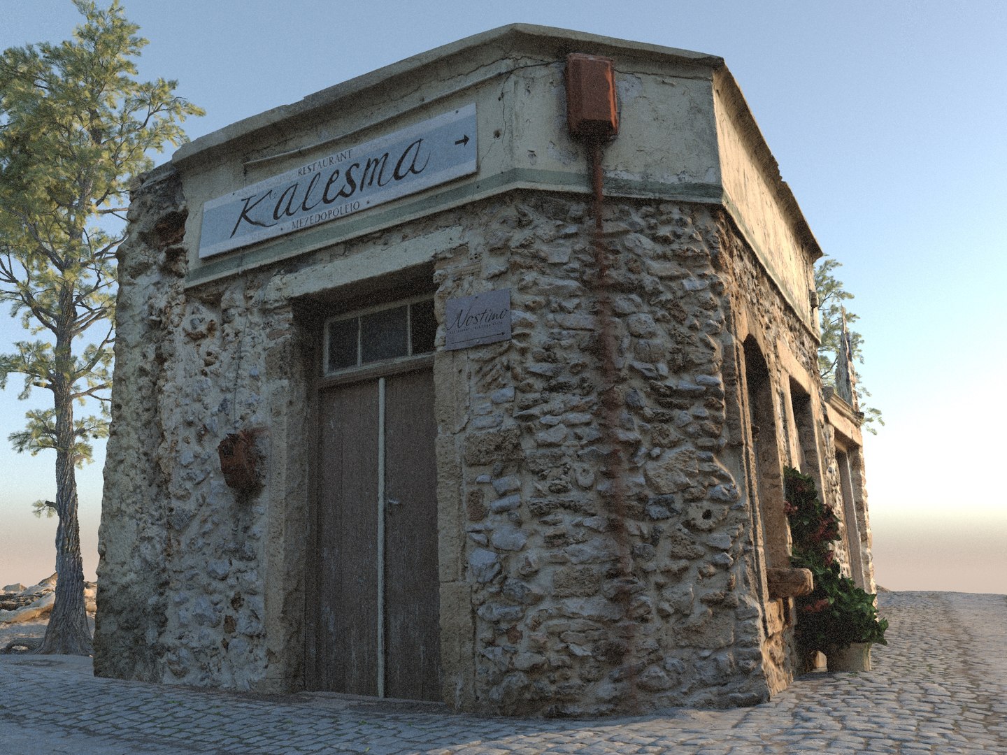 Greece Ancient Building Scene 3D - TurboSquid 1979421