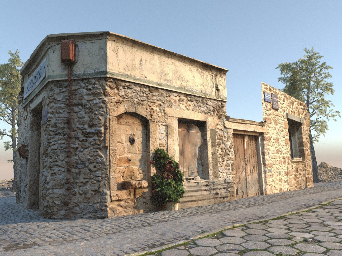 Greece Ancient Building Scene 3D - TurboSquid 1979421